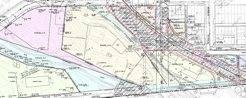 Calexico Border Crossing Map